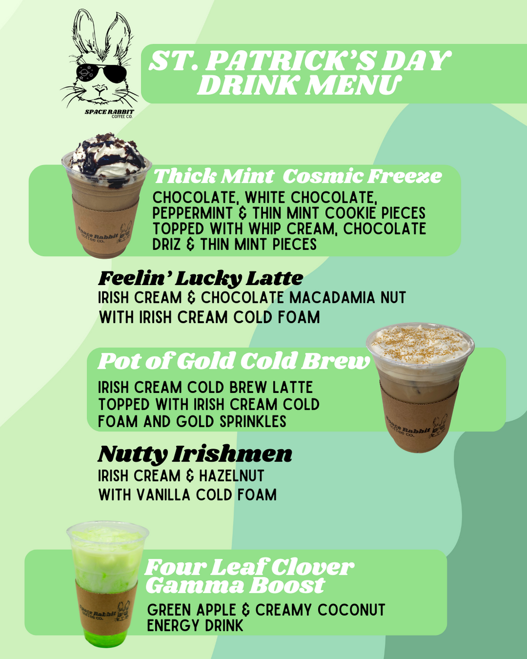 Menu – Space Rabbit Coffee